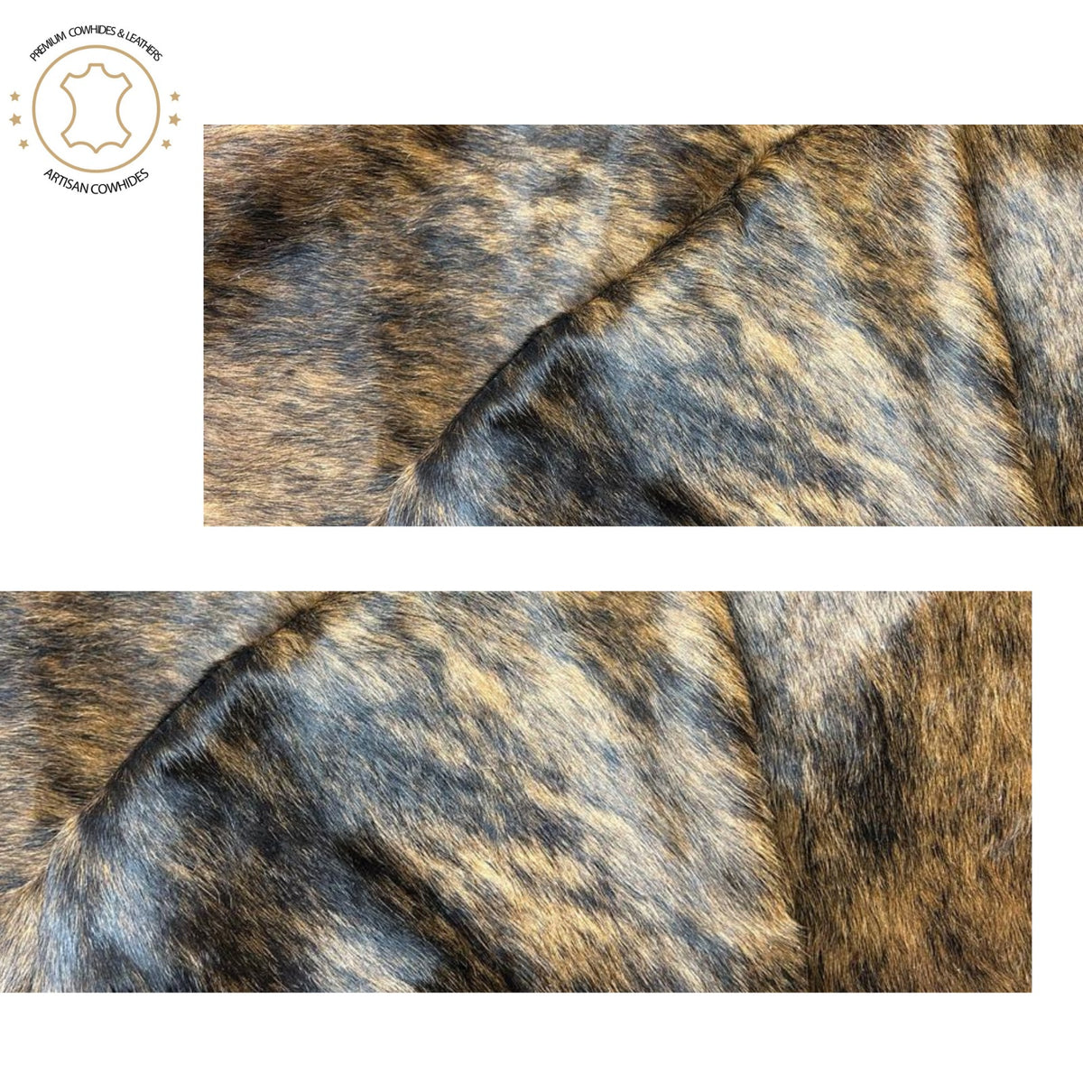 Brindle Cowhide Leather Sheets 12"x12 12"x18", 12"x24" Cow Leather She ...