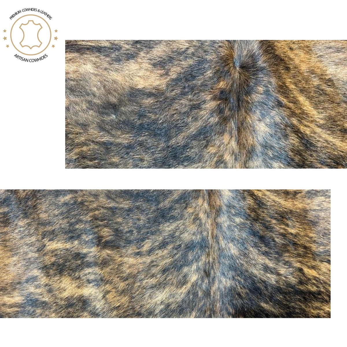 Brindle Cowhide Leather Sheets PRE CUT Pieces | 12"x12 12"x18", 12"x24 ...